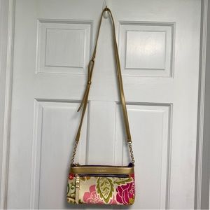 Spartina 449 | Bags | Spartina 449 Crossbody Bag Purse Linen Leather Daufuskie Island Pink ...
